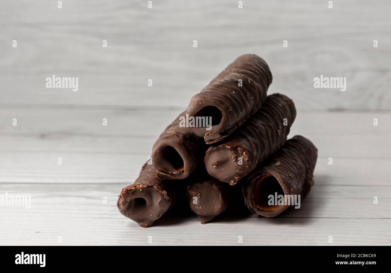 typical chocolate roll of the basque country Stock Photo - Alamy