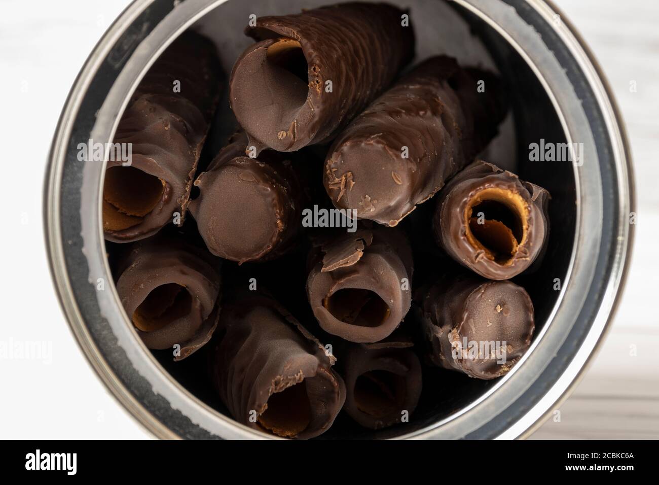 typical chocolate roll of the basque country Stock Photo - Alamy