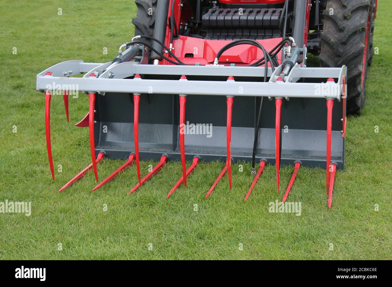 Tractor with spikes on the front hi-res stock photography and images ...