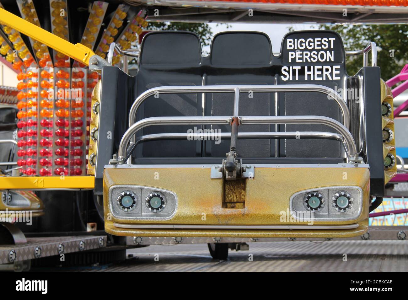 The Seats of a Spinning Fun Fair Amusement Ride Stock Photo - Alamy