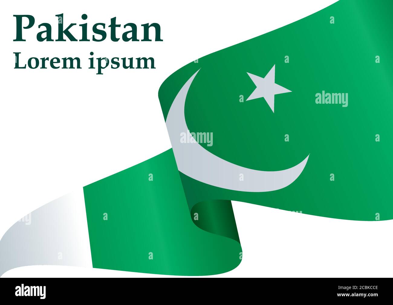 Flag of Pakistan, Islamic Republic of Pakistan. Template for award ...