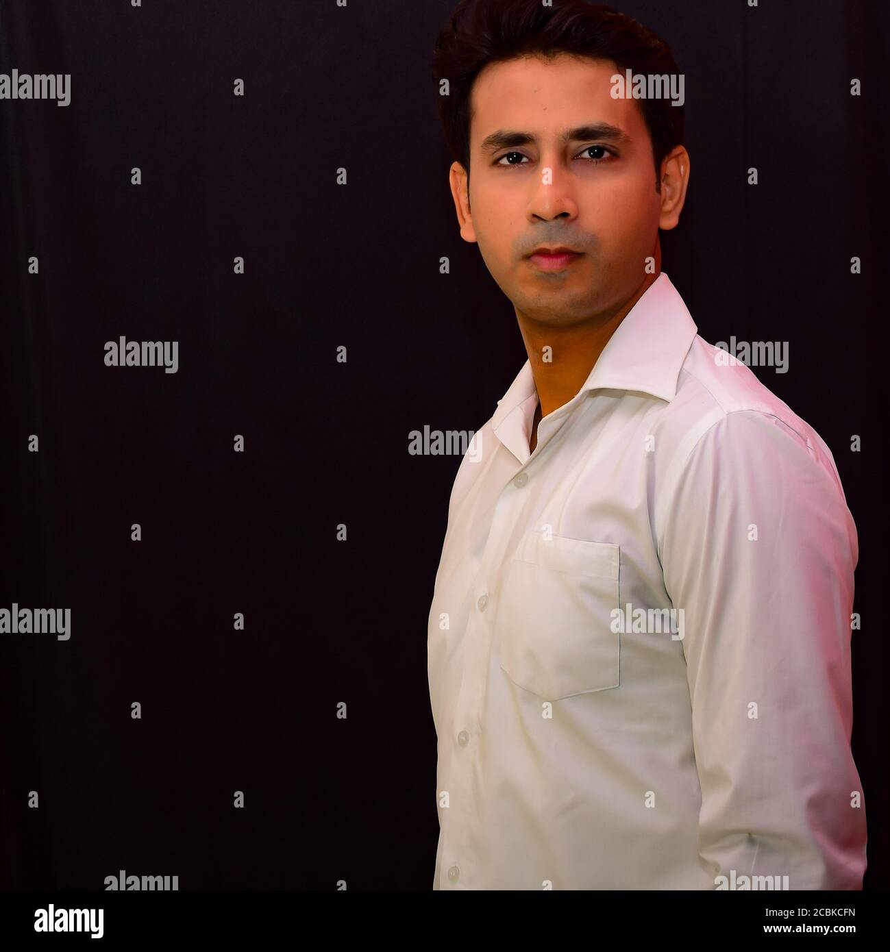 New Delhi India – March 30 2020 : Man portrait, smart casual man ...