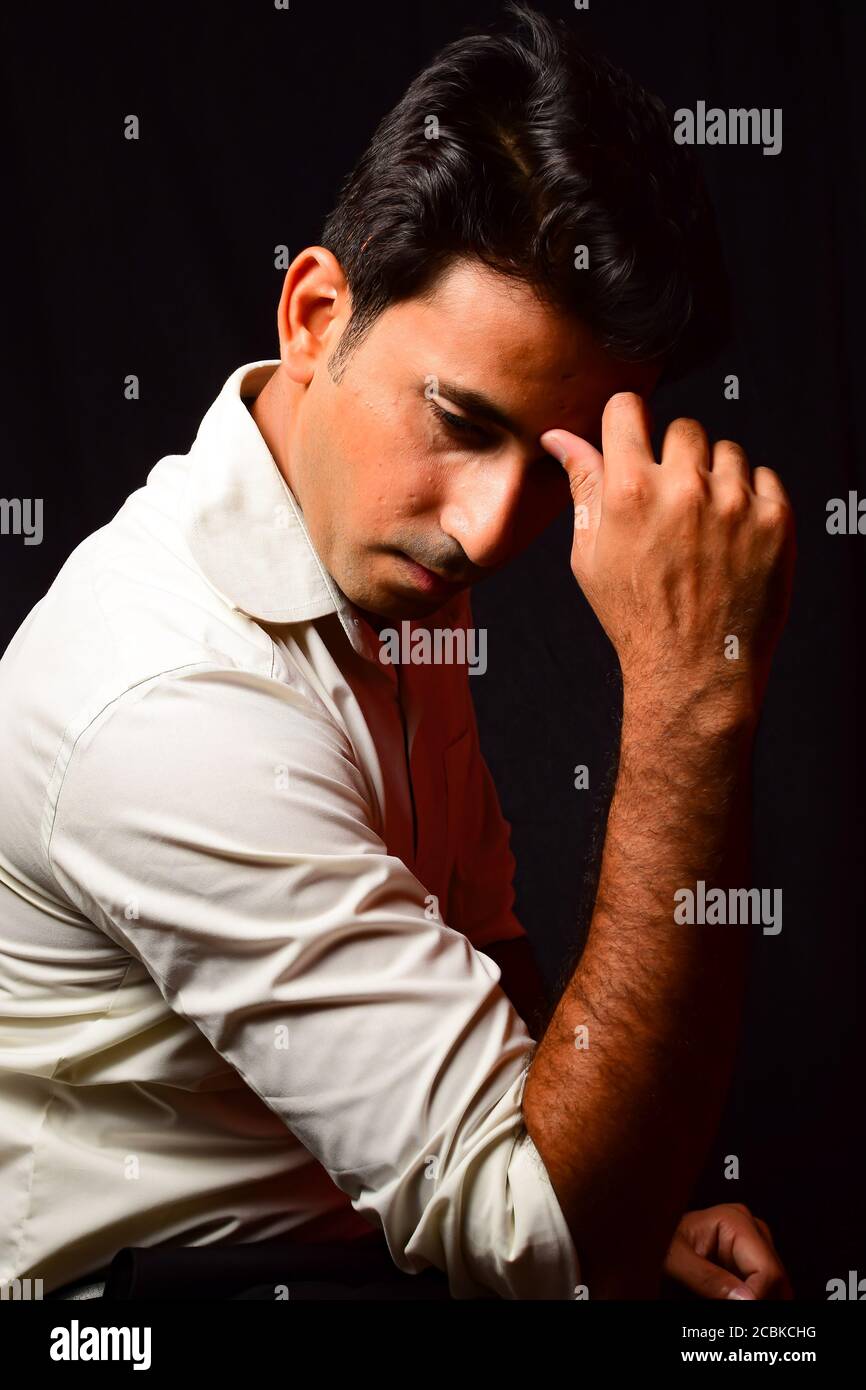 New Delhi India – March 30 2020 : Man portrait, smart casual man ...