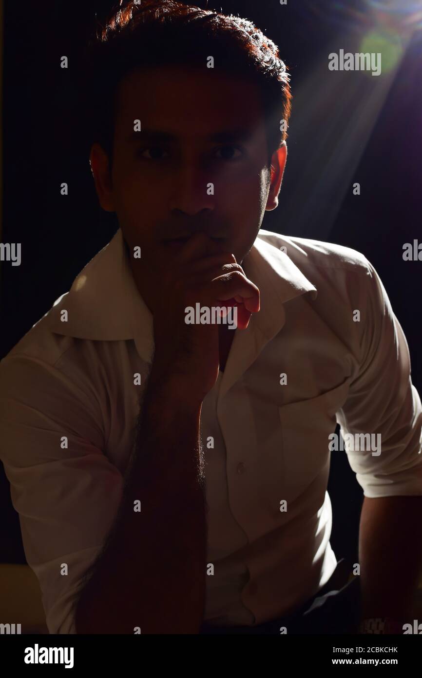 New Delhi India – March 30 2020 : Man portrait, smart casual man ...