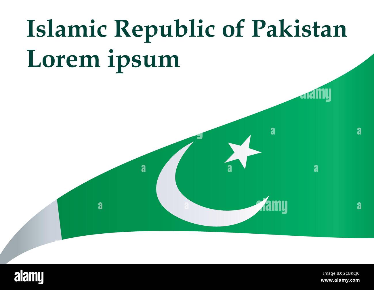 Flag of Pakistan, Islamic Republic of Pakistan. Template for award ...