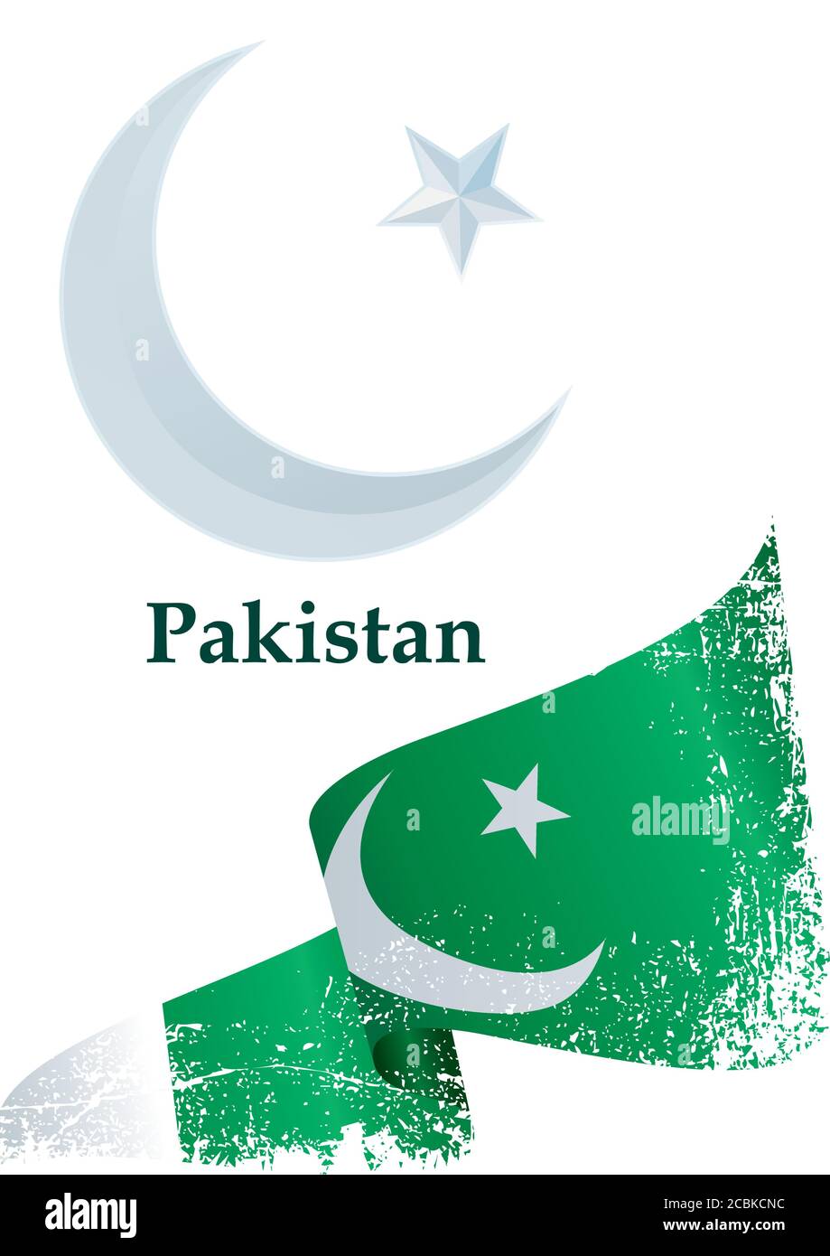 Flag of Pakistan, Islamic Republic of Pakistan. Template for award ...