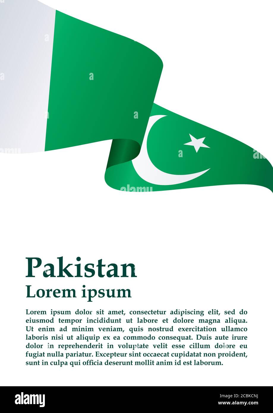 Flag of Pakistan, Islamic Republic of Pakistan. Template for award ...
