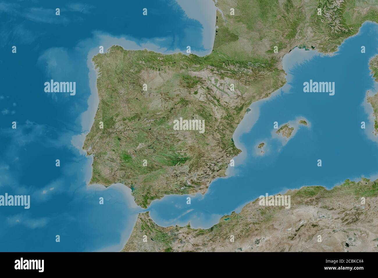 Satellite Map Spain High Resolution Stock Photography and Images - Alamy