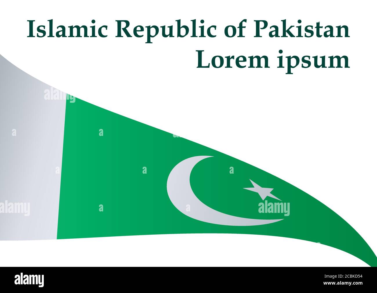 Flag of Pakistan, Islamic Republic of Pakistan. Template for award ...