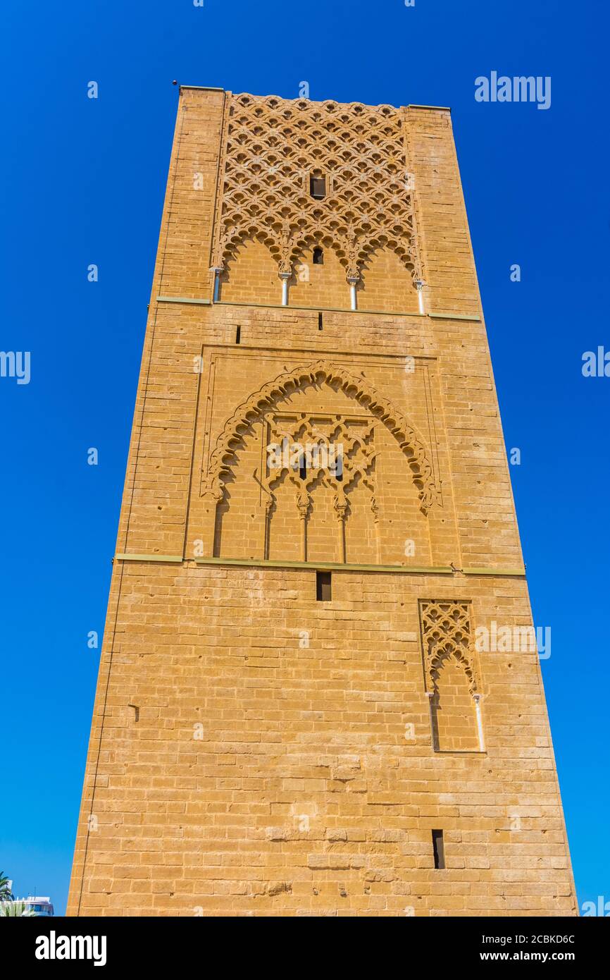 The Hassan Tower of Rabat, Morocco Stock Photo - Alamy