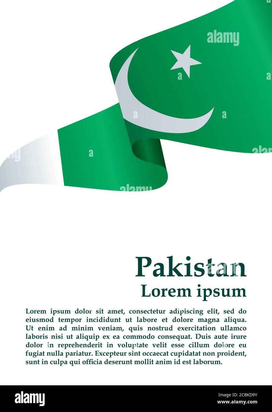 Flag of Pakistan, Islamic Republic of Pakistan. Template for award ...