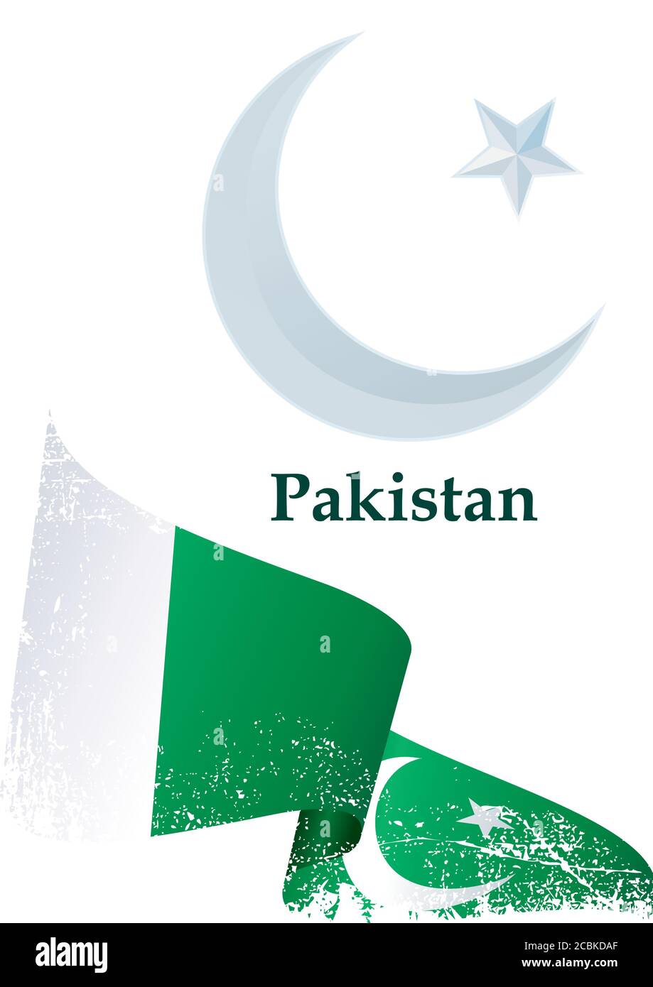 Flag of Pakistan, Islamic Republic of Pakistan. Template for award ...