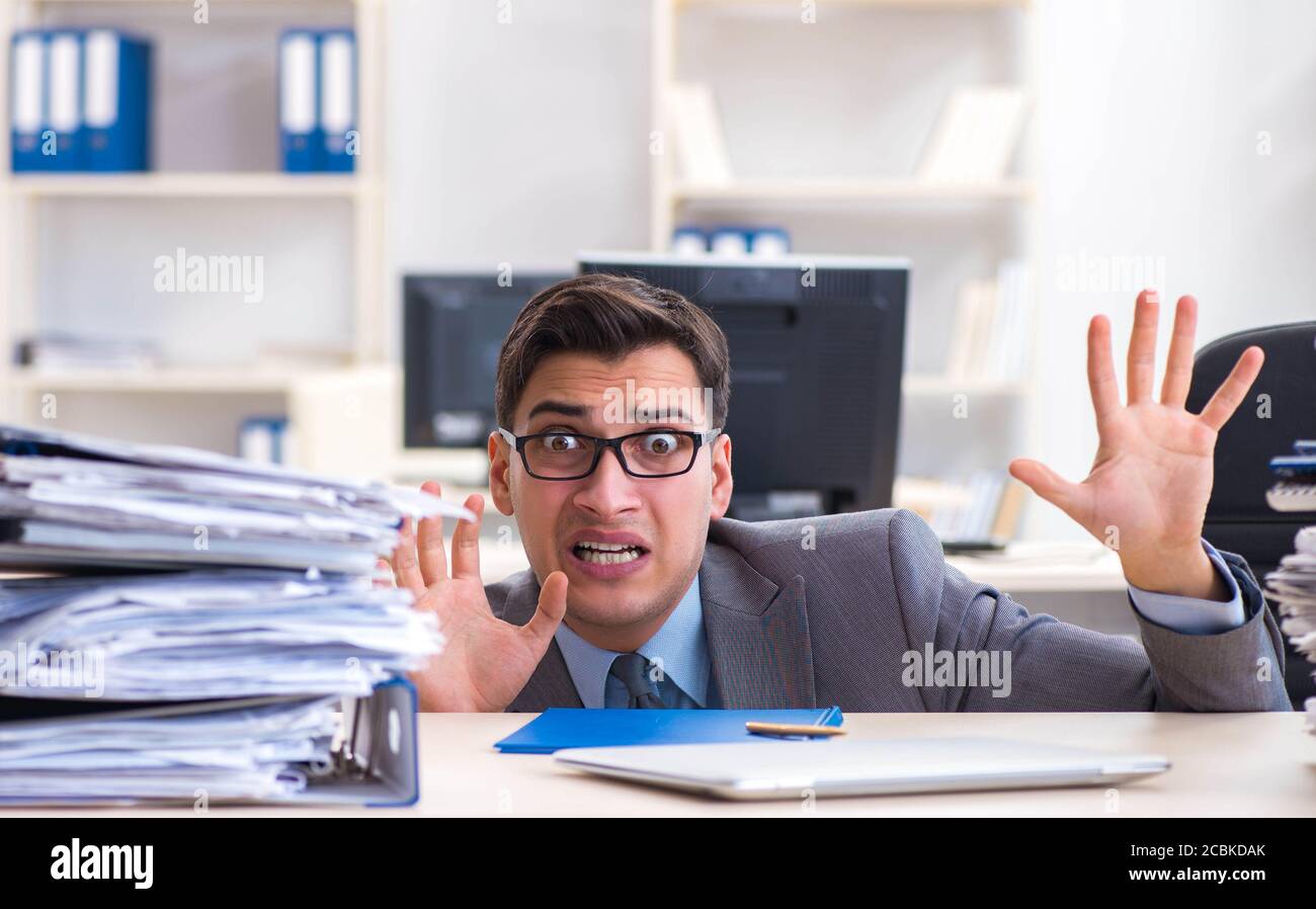 Overloaded work employee under hi-res stock photography and images - Alamy