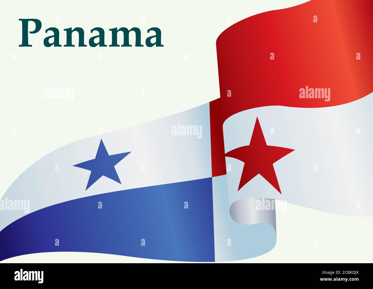 Flag of Panama, Republic of Panama. Bright, colorful vector ...
