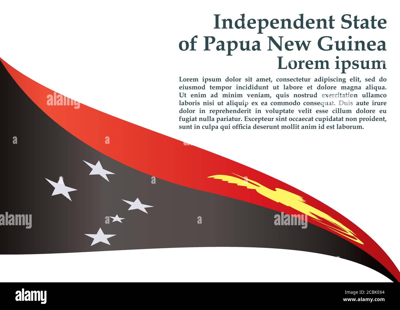 Flag of Papua New Guinea, Independent State of Papua New Guinea ...