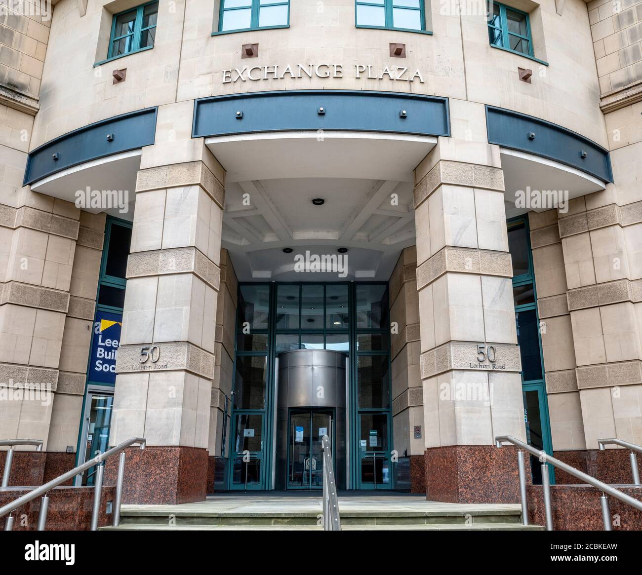 Entrance to Exchange Plaza, Lothian Road, Edinburgh, Scotland, UK Stock ...