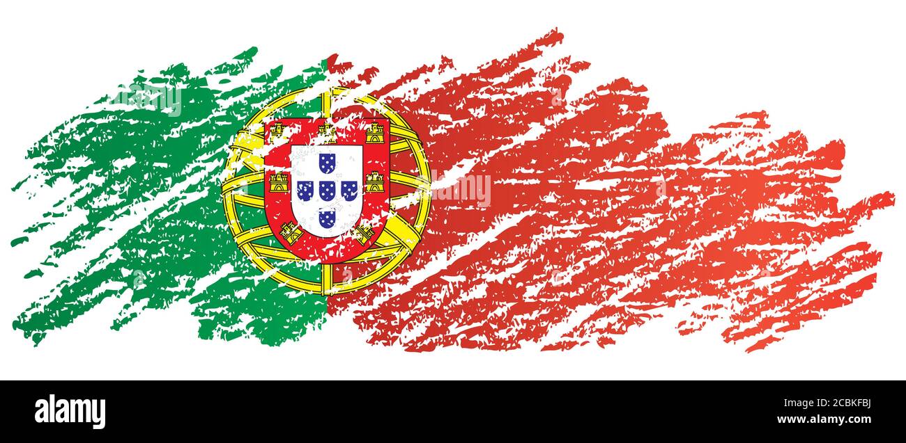 Flag of Portugal, Portuguese Republic. Template for award design, an ...