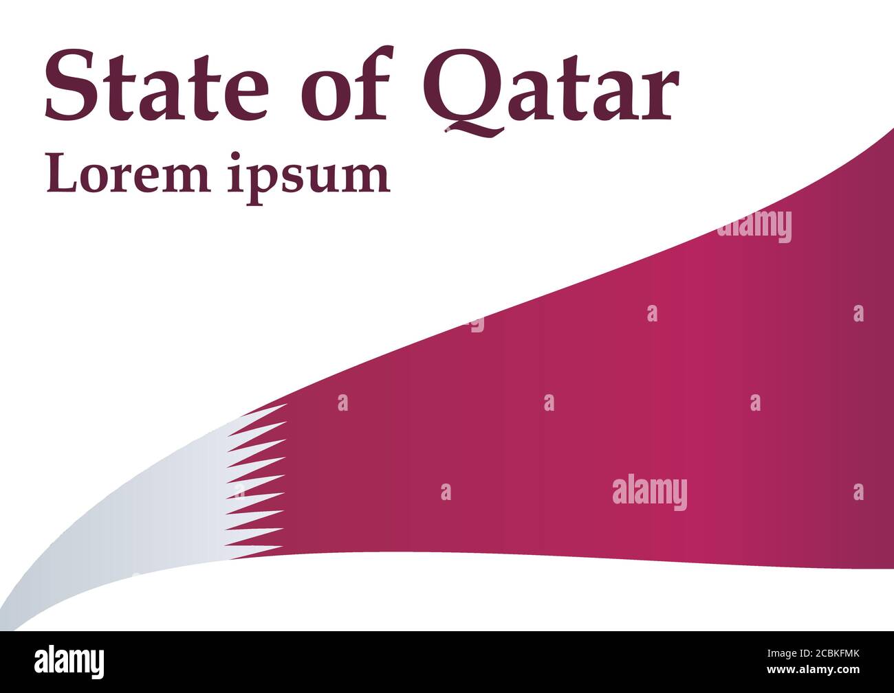 Flag of Qatar, State of Qatar. Template for award design, an official ...