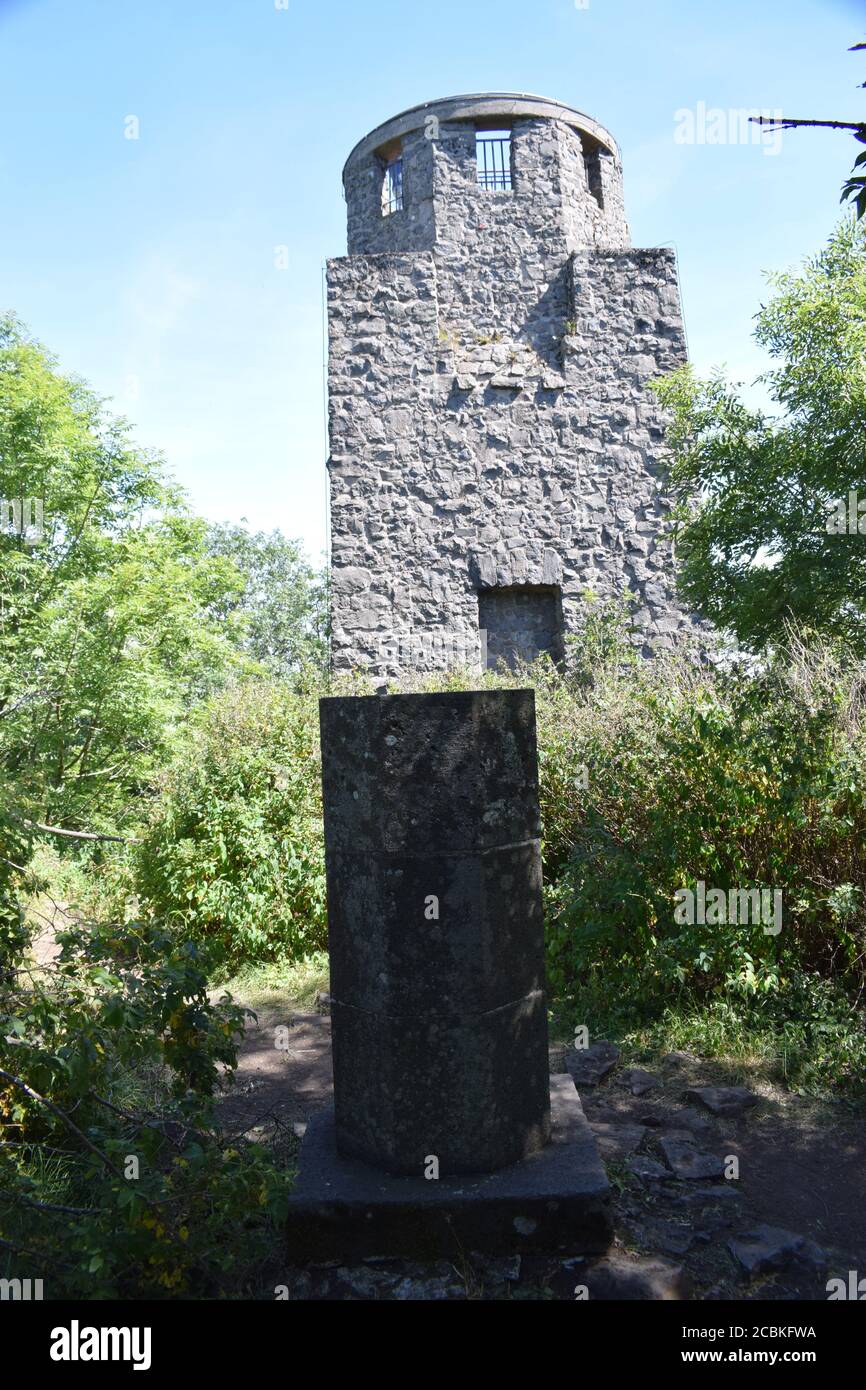 viewing tower Kaiser-Wilhelm-Turm on the Hohe Acht Stock Photo - Alamy