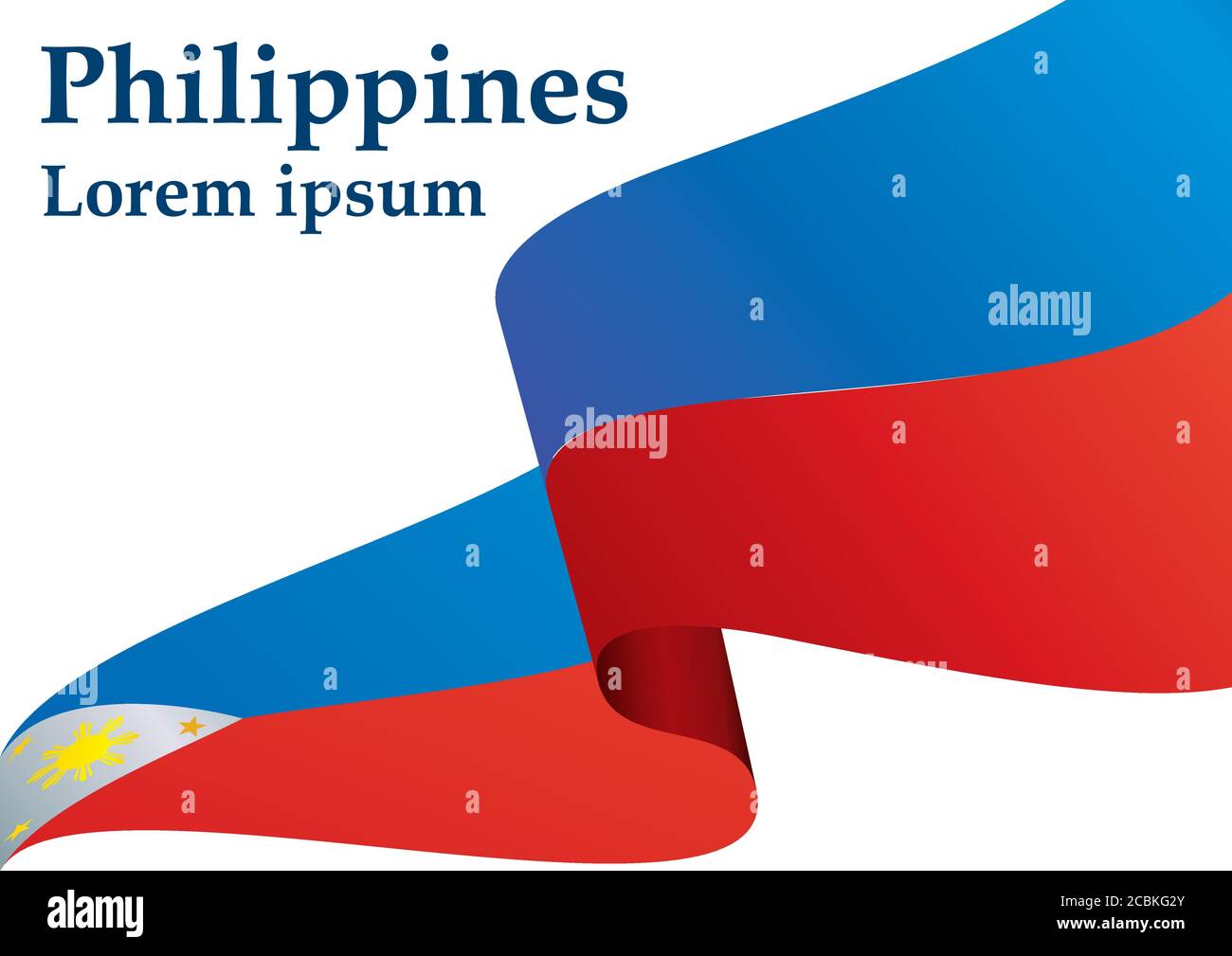 Flag of the Philippines, Republic of the Philippines. Template for ...