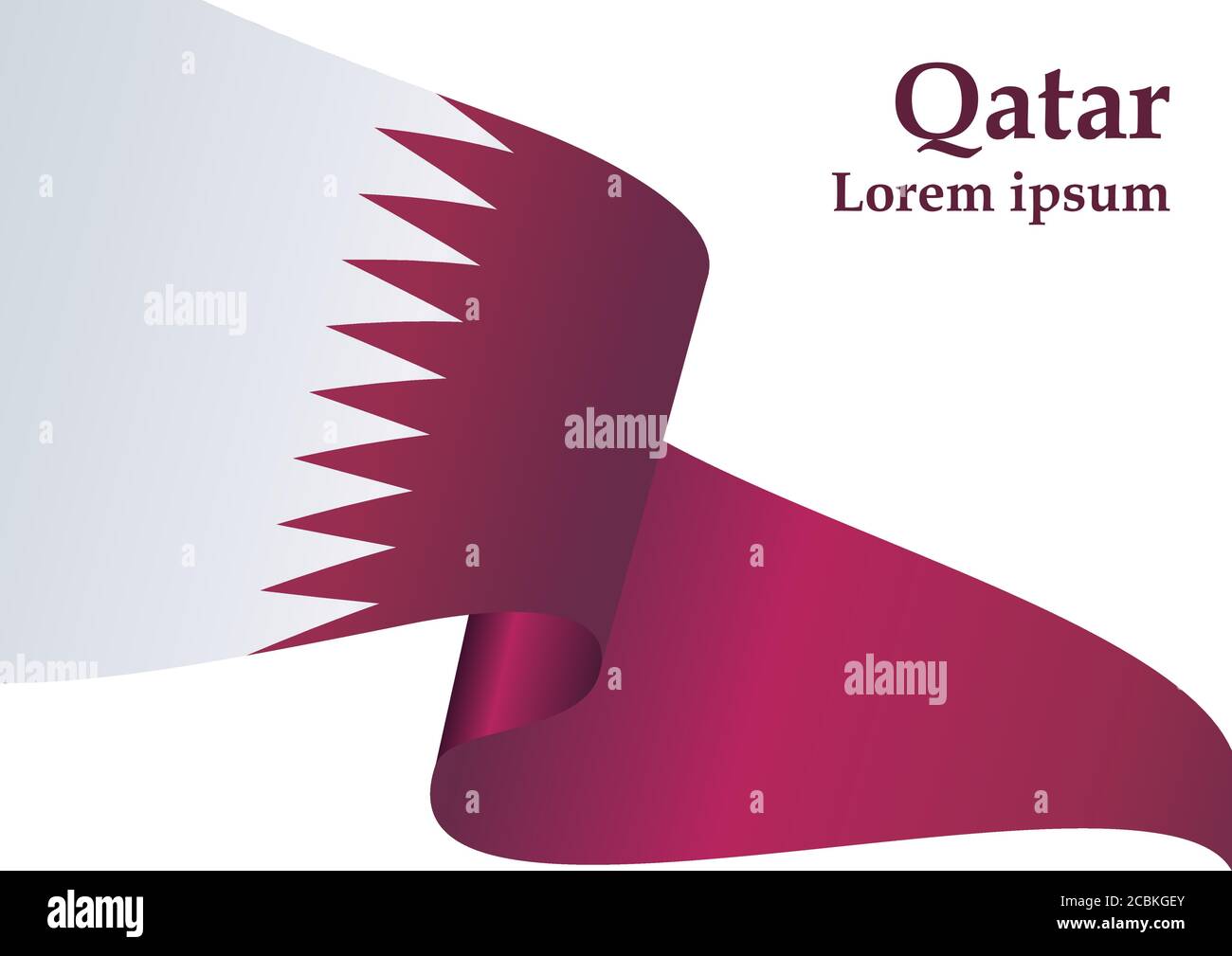 Flag of Qatar, State of Qatar. Template for award design, an official ...