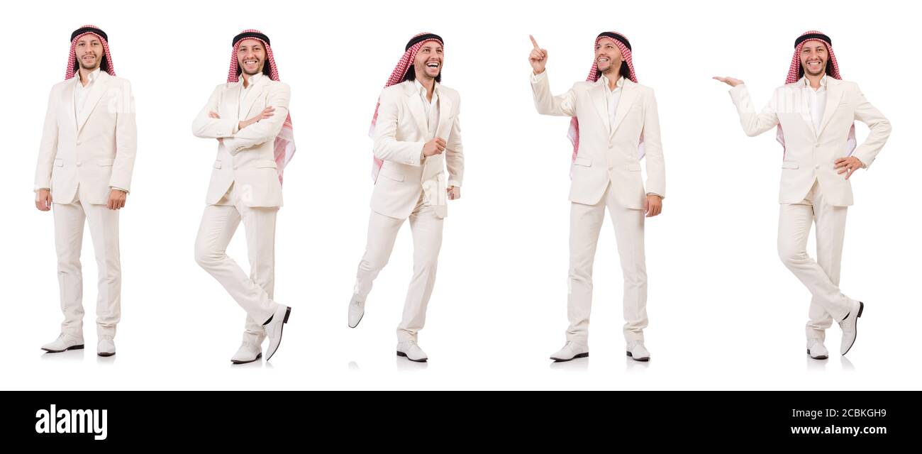 Smiling arab man in traditional Cut Out Stock Images & Pictures - Alamy