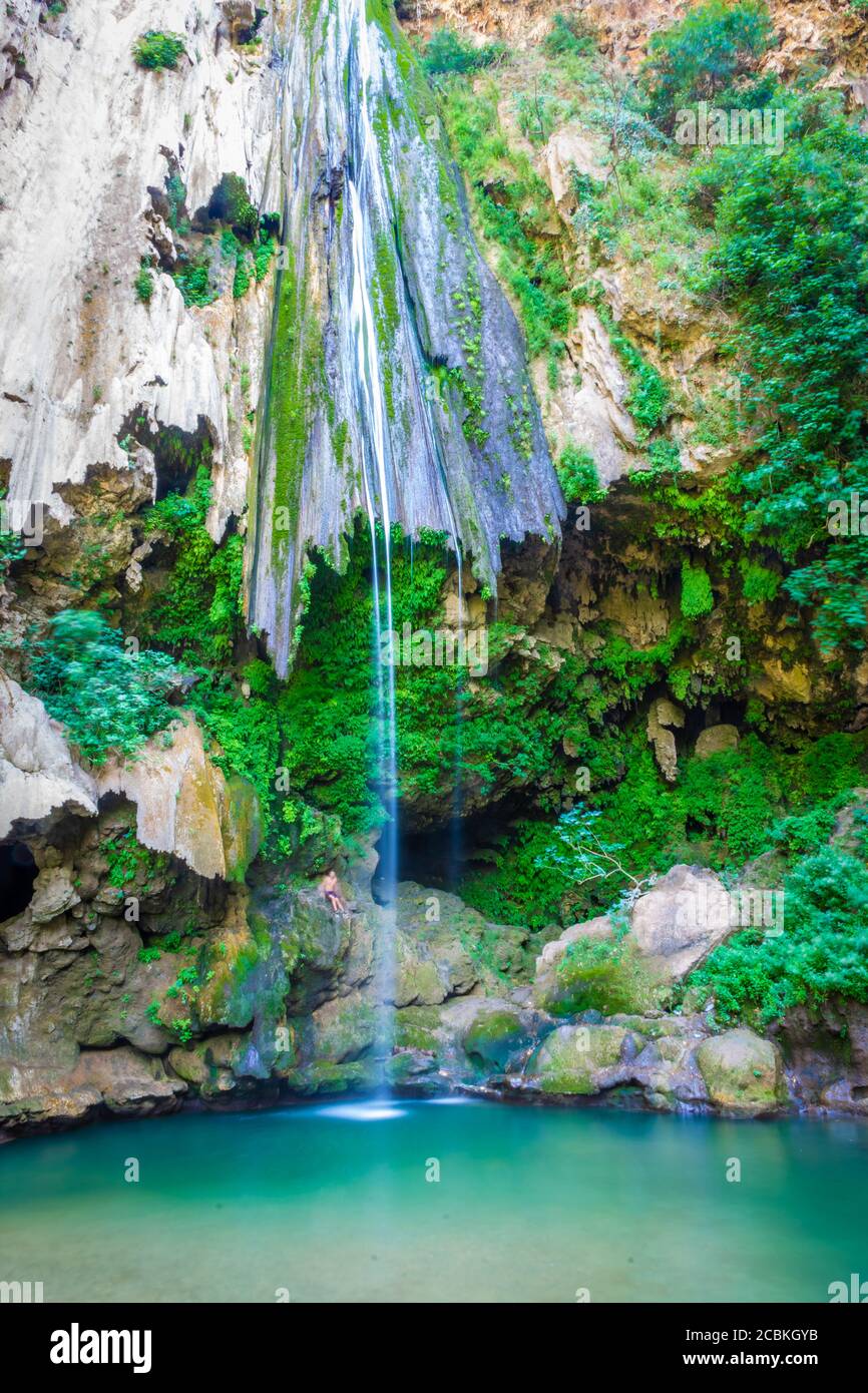 Akchour waterfall hi-res stock photography and images - Alamy