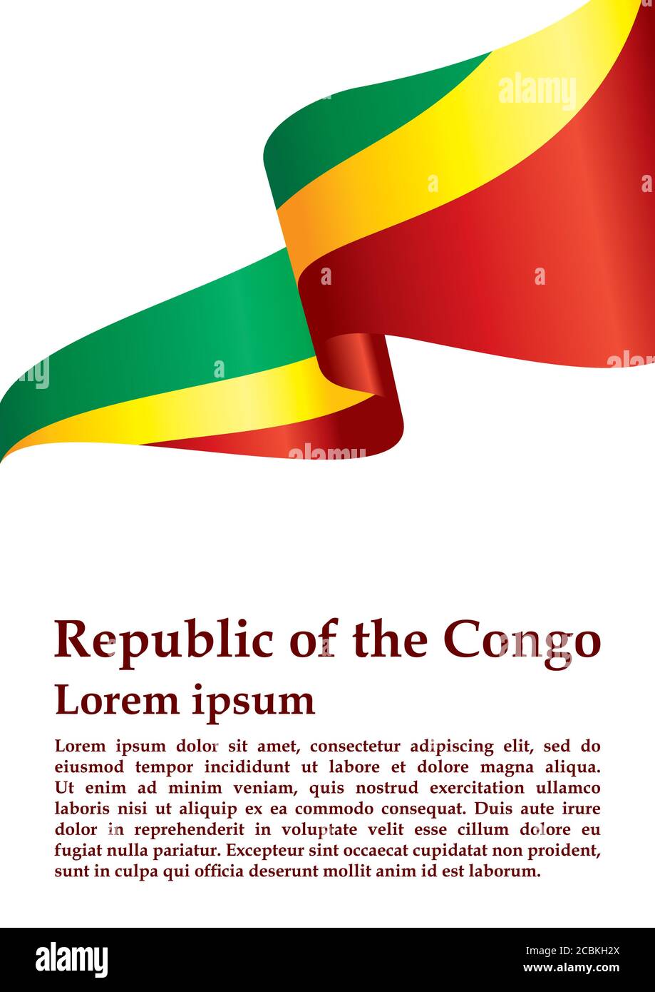 Flag of the Republic of the Congo, Republic of the Congo. Template for ...