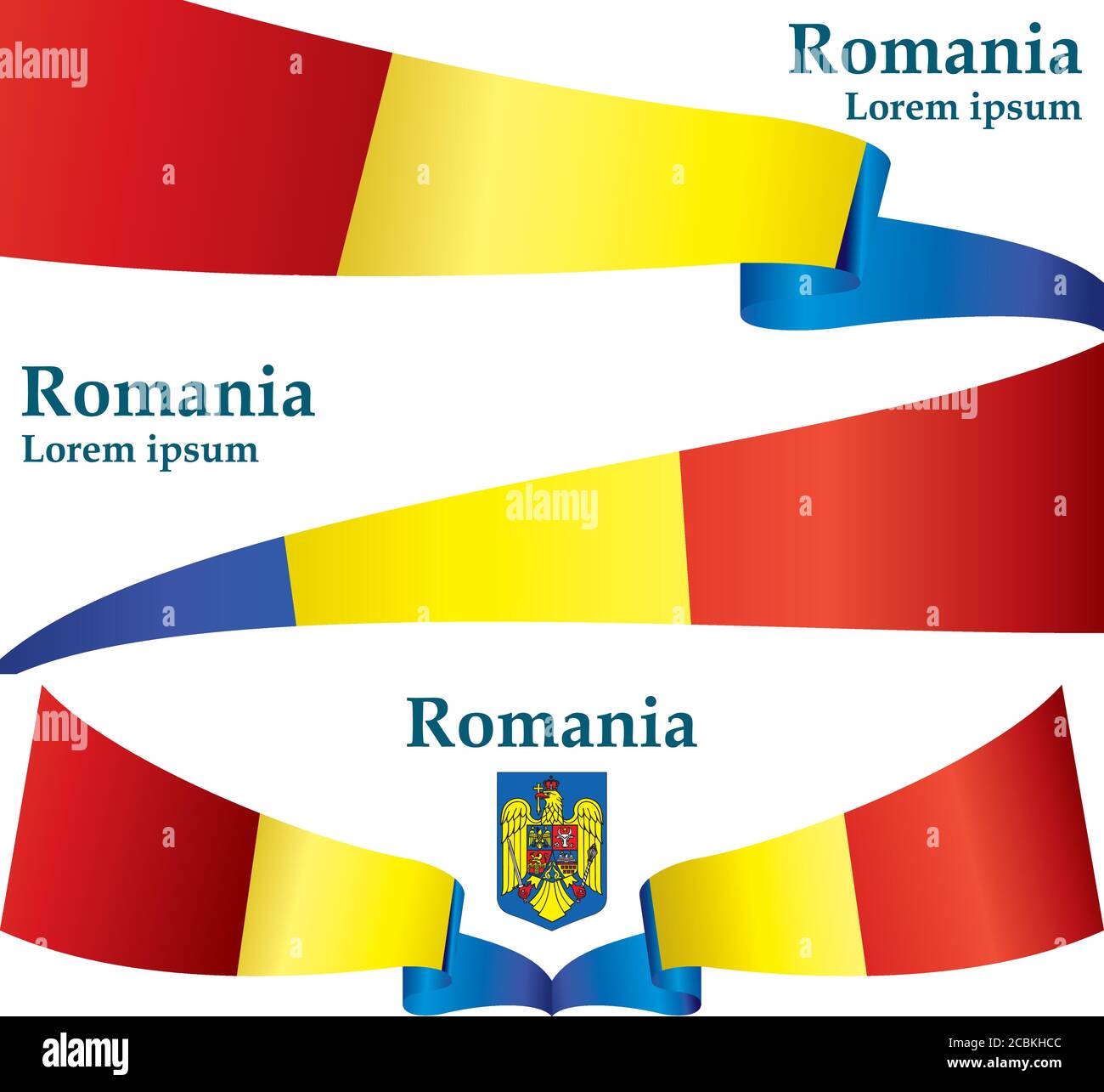 Flag of Romania, Romania. Template for award design, an official ...
