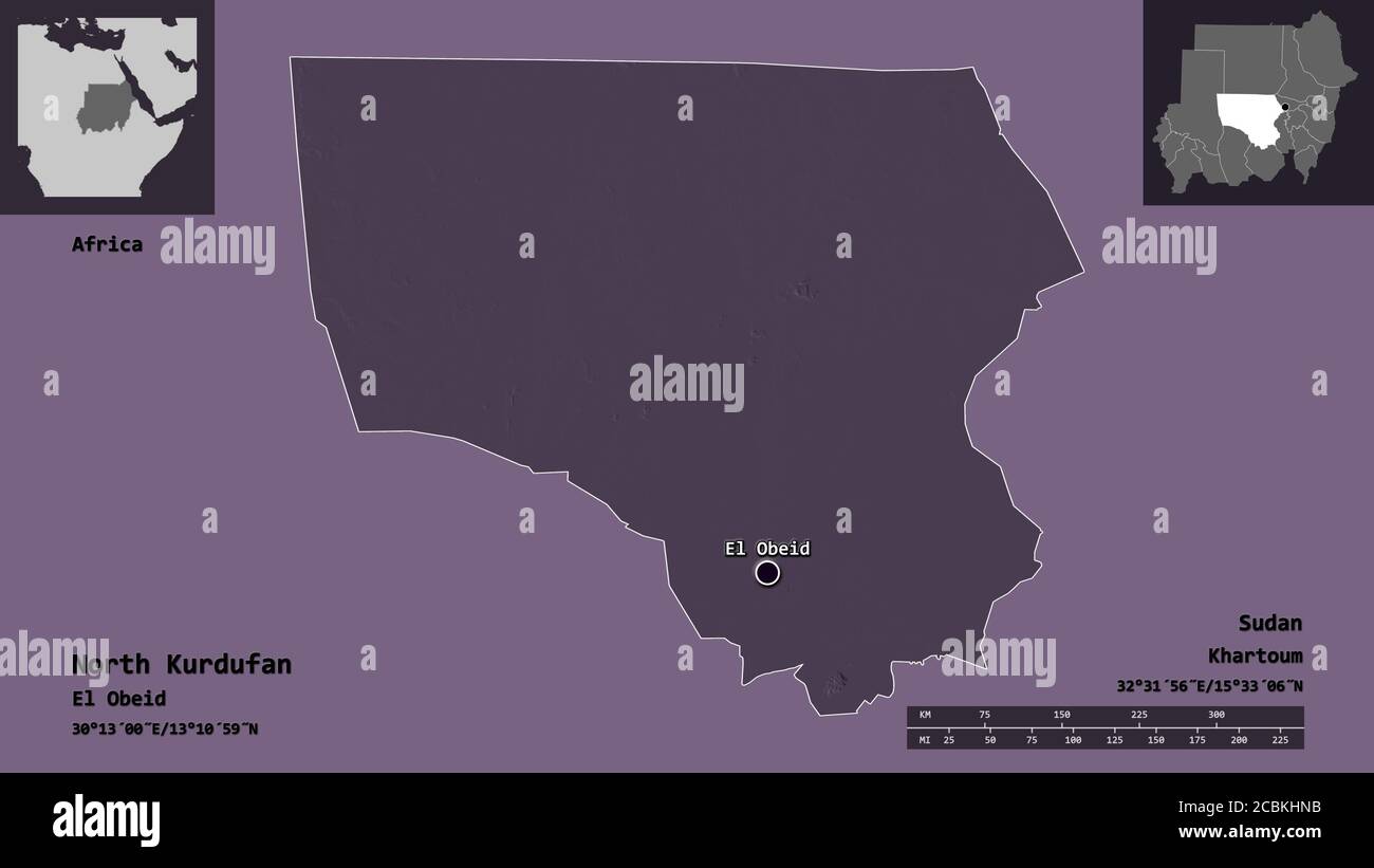 Kordofan map hi-res stock photography and images - Alamy