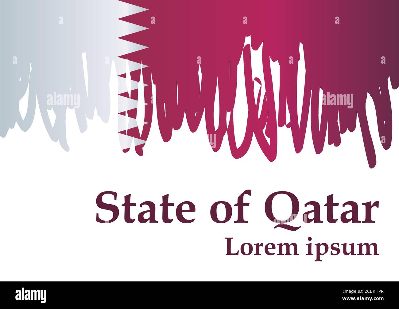 Flag of Qatar, State of Qatar. Template for award design, an official ...