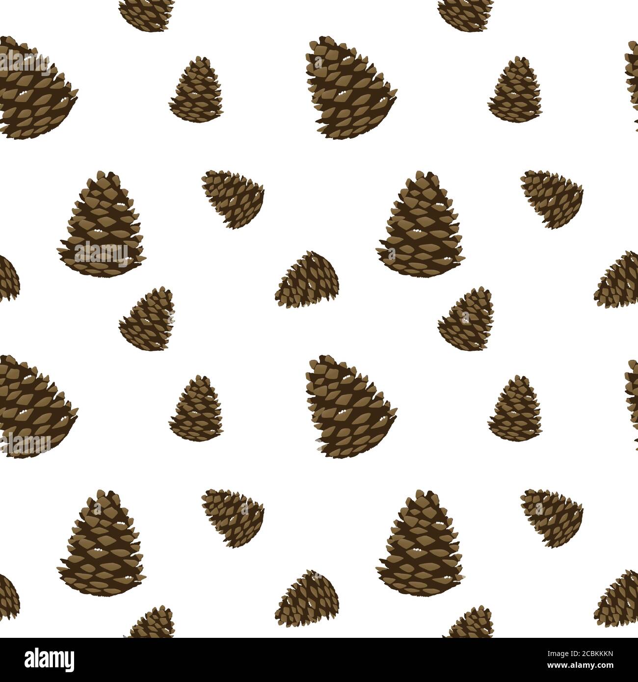 Fabulous forest cone. Seamless pattern. Vector Illustration Stock ...