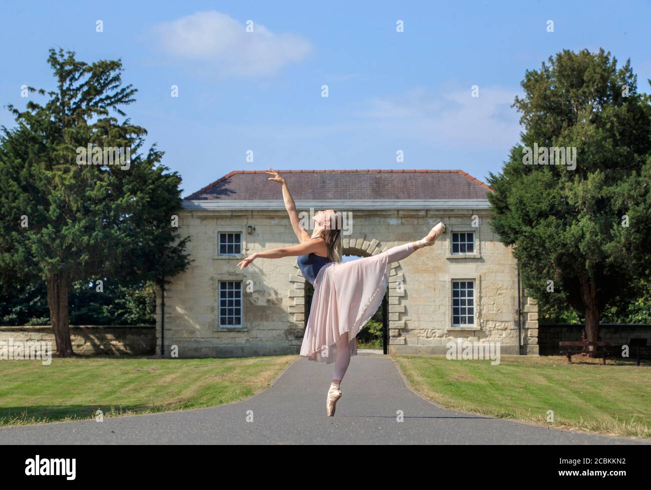 Artist of The Royal Ballet Charlotte Tomkinson in the grounds of ...