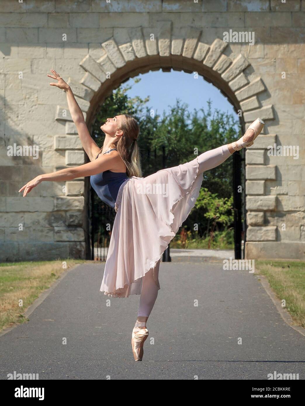 Artist of The Royal Ballet Charlotte Tomkinson in the grounds of ...