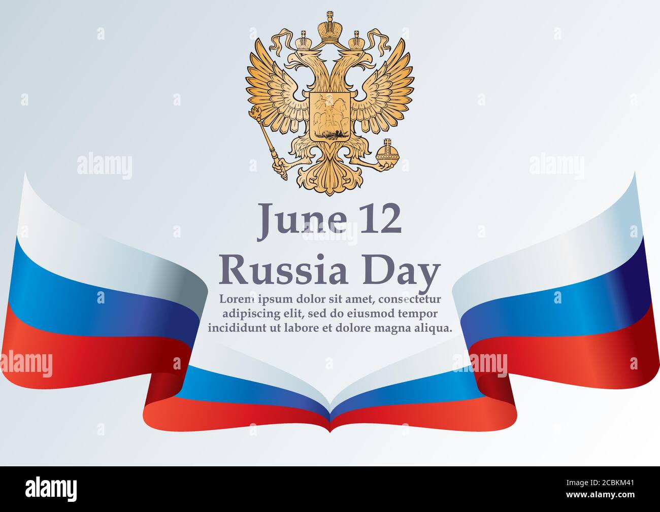 June 12, Russia Day. Flag of Russia. Russian flag. Bright, colorful ...