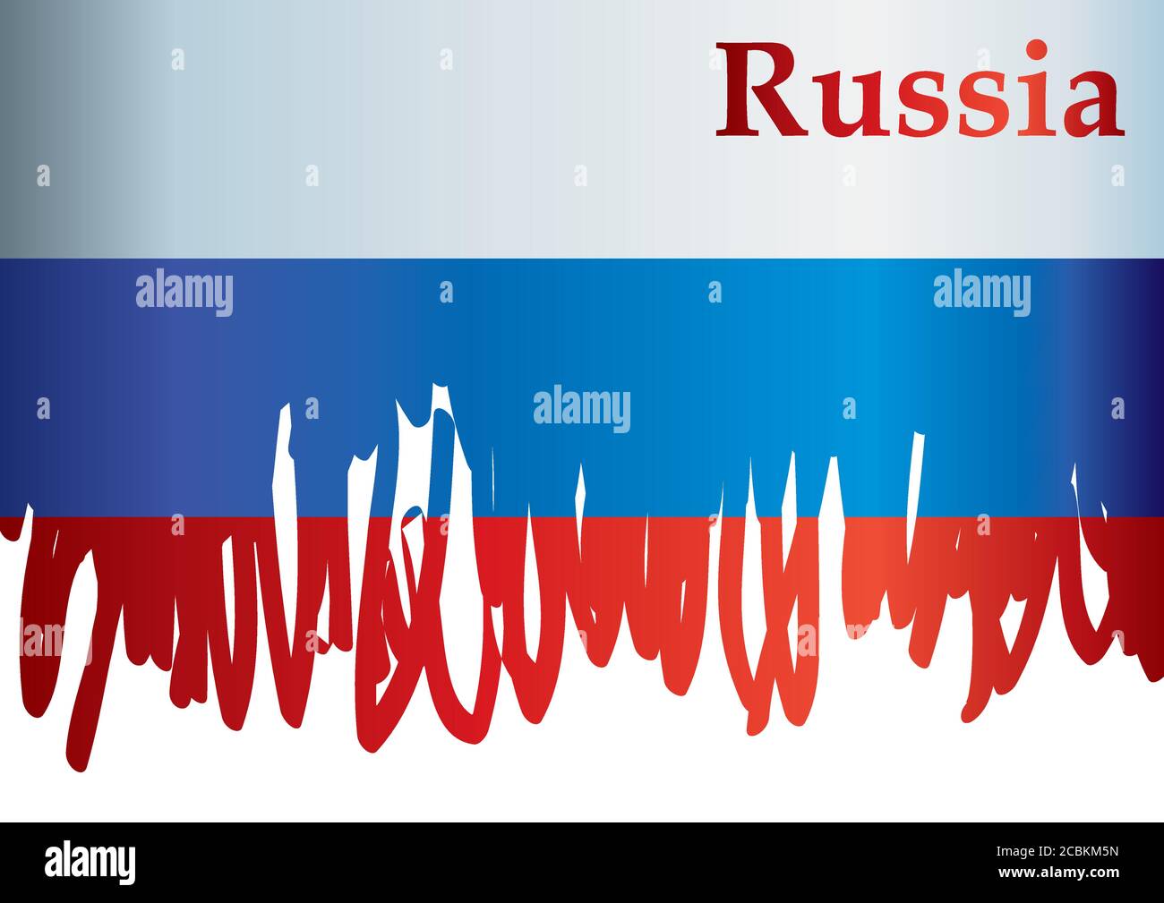 Flag of Russia. Russian flag. Bright, colorful vector illustration ...