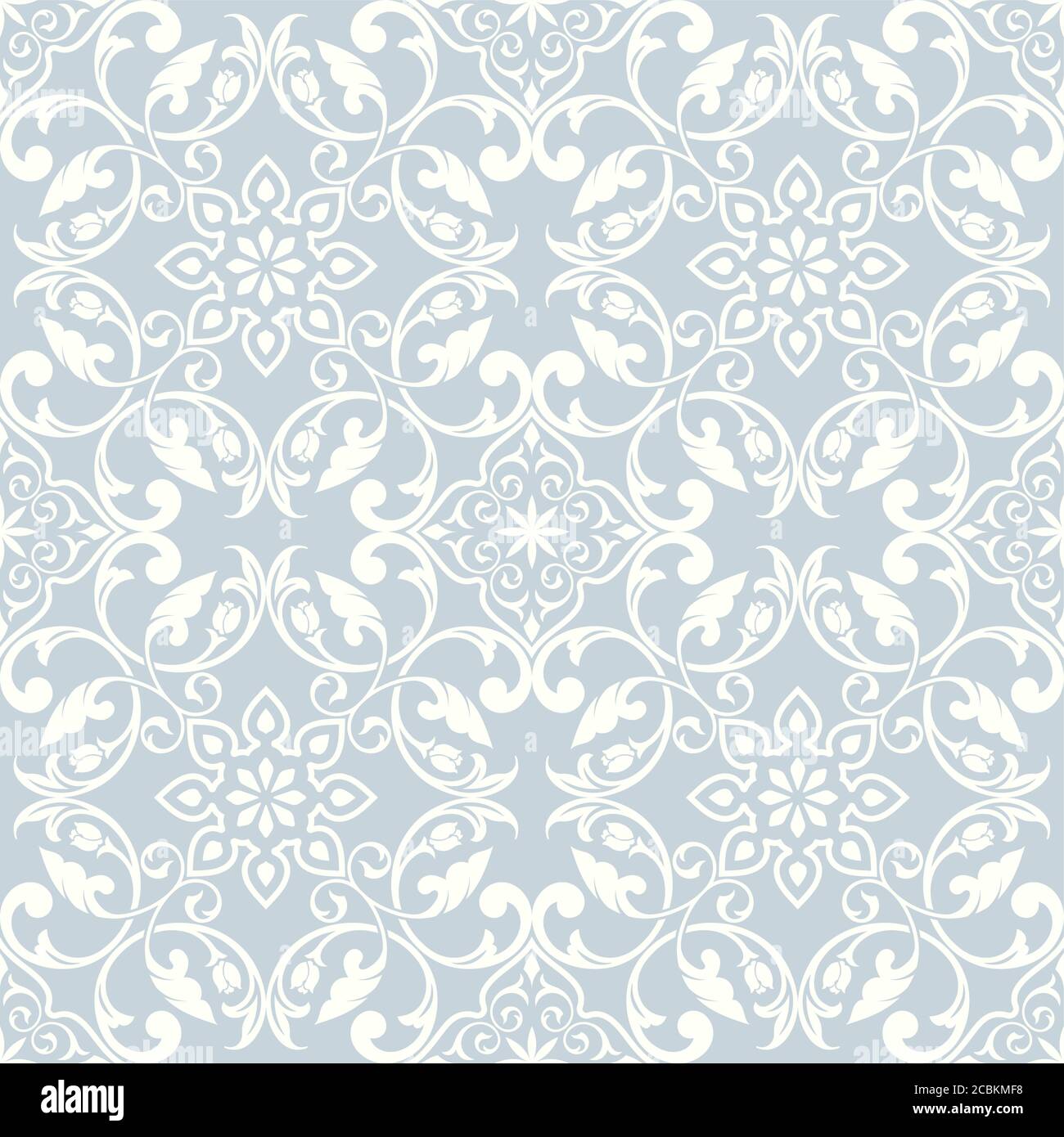 Vector seamless pattern. Luxury baroque texture. Regularly repeating ...
