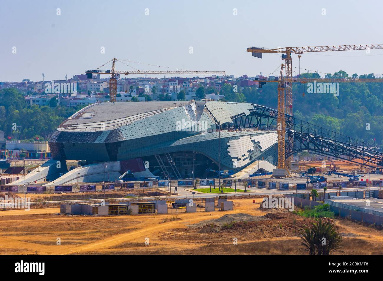 Stadium in the construction site, Rabat, Morocco Stock Photo - Alamy