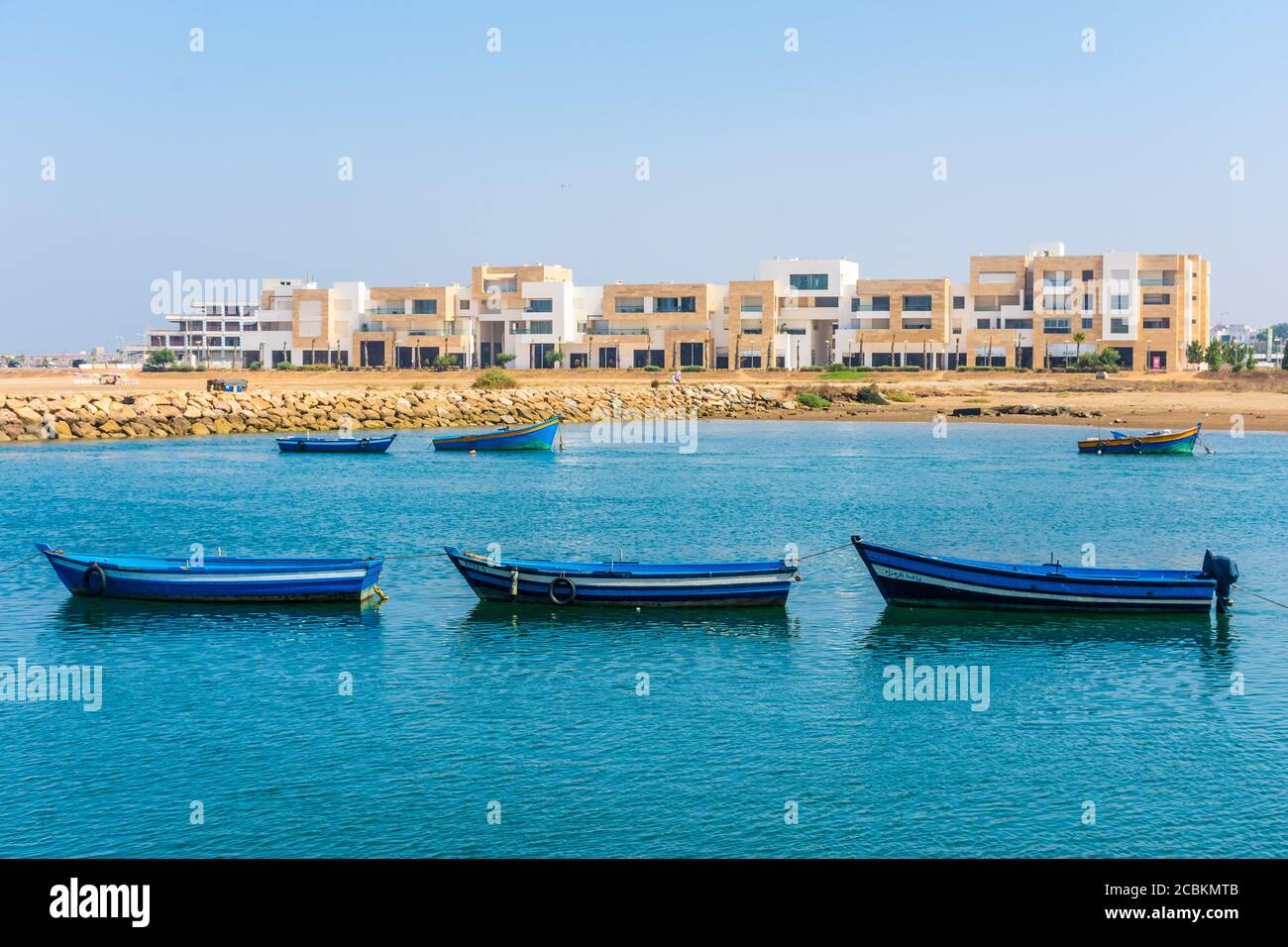 Three traditional boats in the harbor of Rabat, Morocco Stock Photo - Alamy