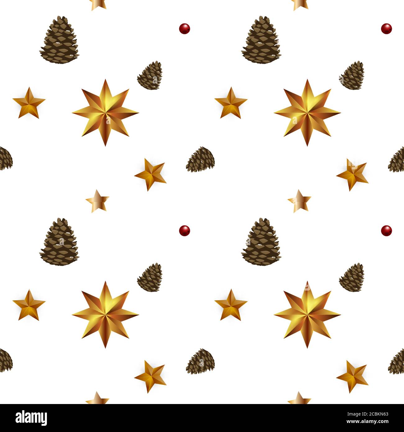Fabulous forest cone. Seamless pattern. Vector Illustration Stock ...