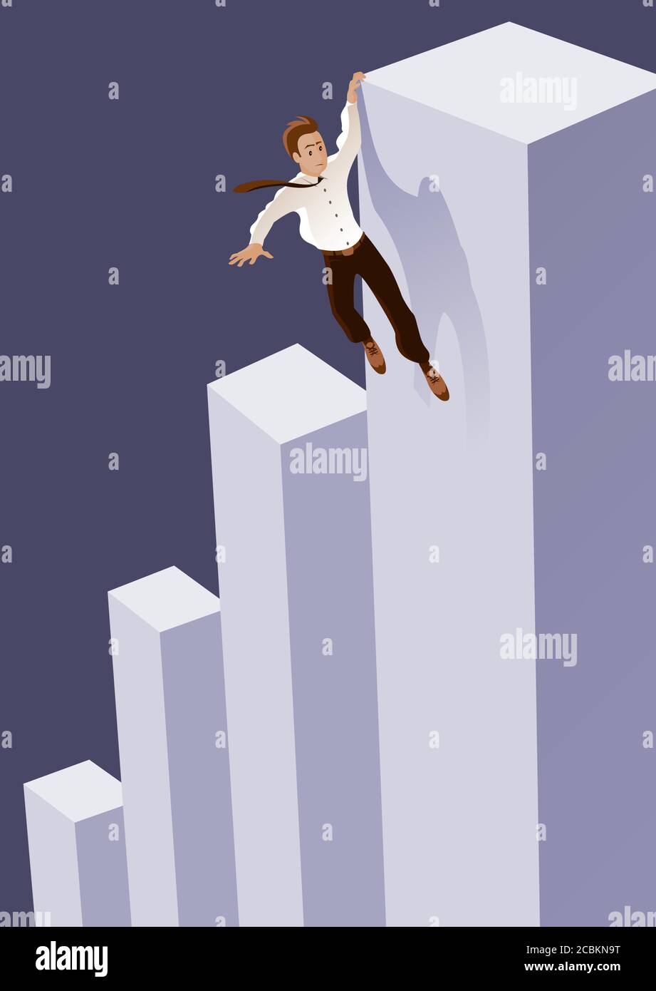 Falling off ladder Stock Vector Images - Alamy