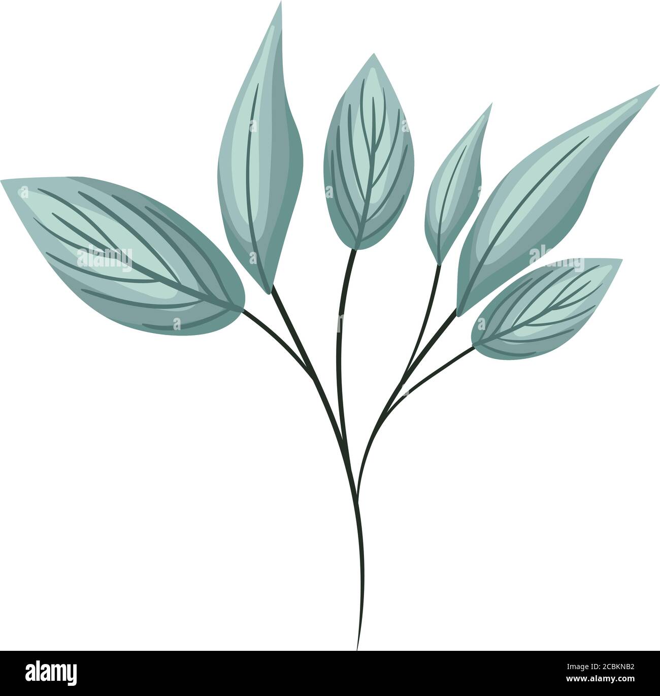 green leaves painting design of Natural floral nature and plant theme ...