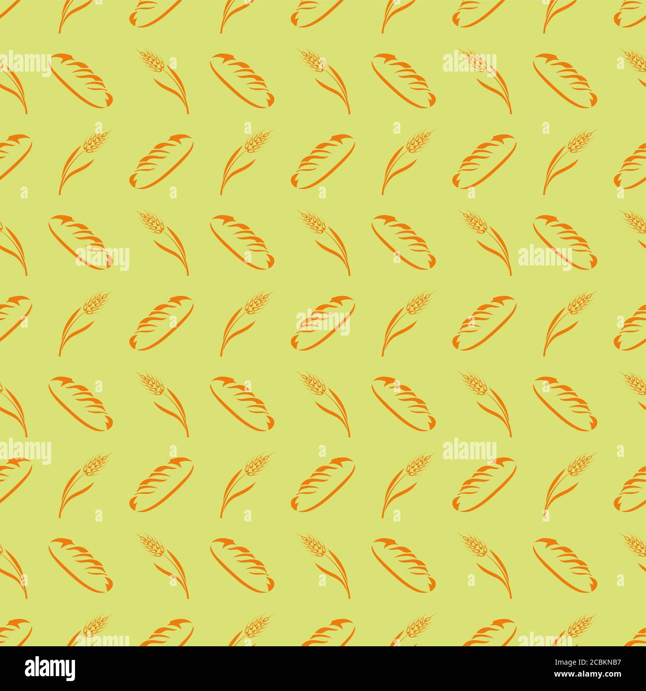Vector seamless pattern of grain cereals and bread.Texture for a bakery ...