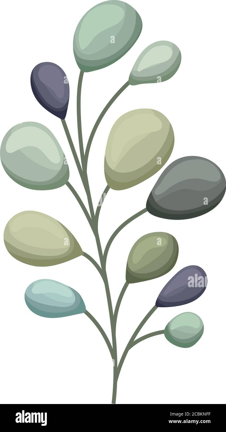 green leaves painting design of Natural floral nature and plant theme ...