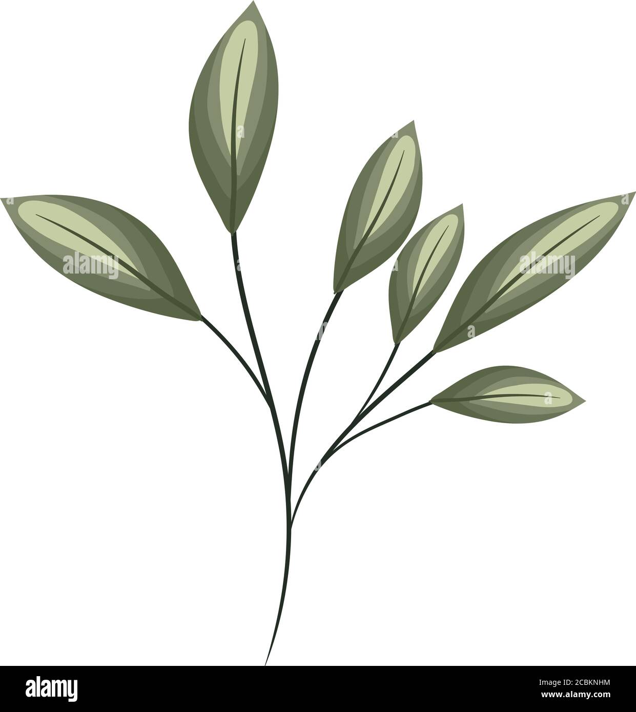 green leaves painting design of Natural floral nature and plant theme ...