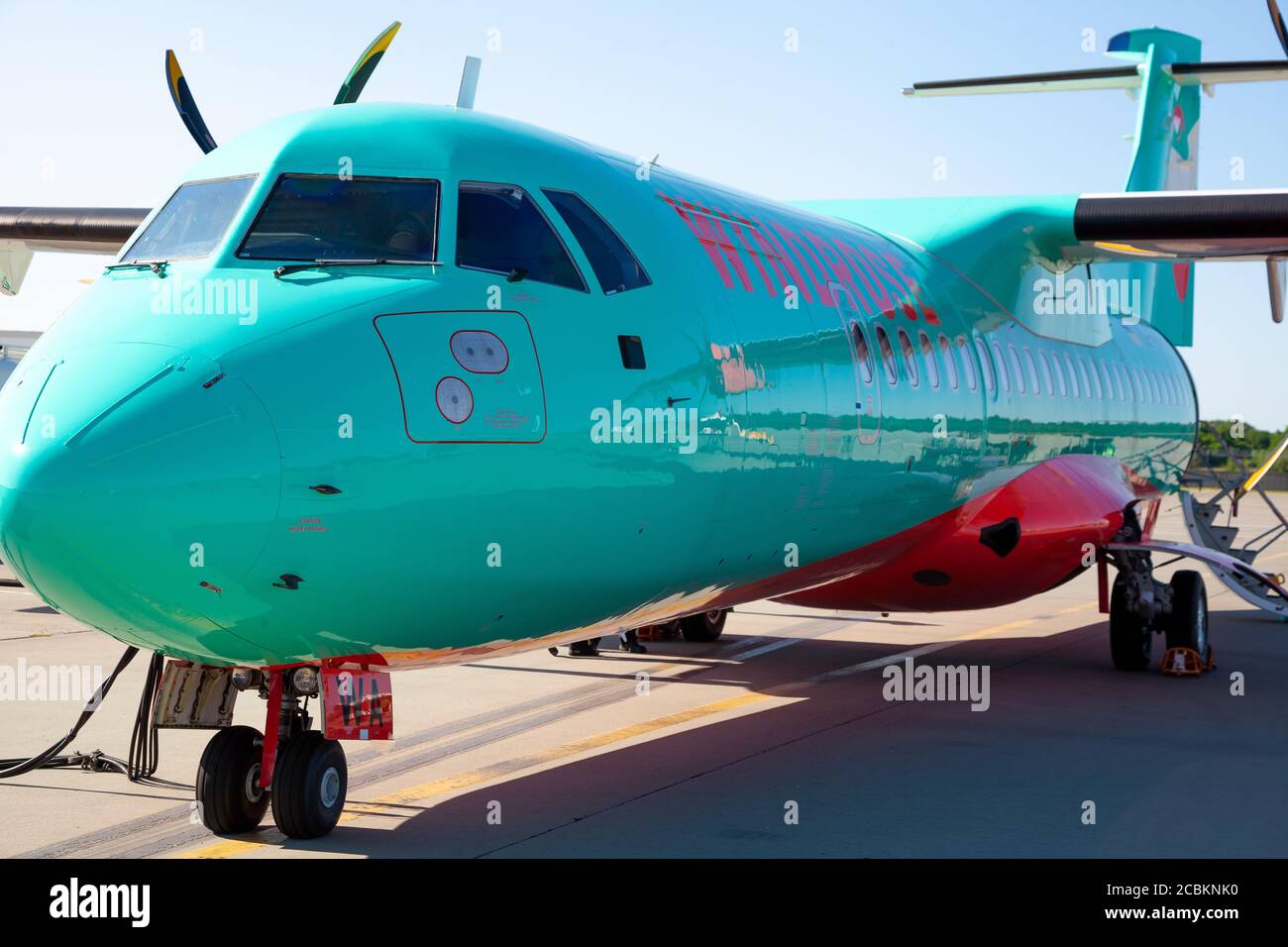 Kyiv, Ukraine - June 27, 2020: Aircraft ATR 72-212A airline WindRose ...