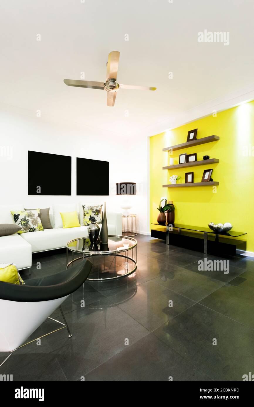 Interior view of a living room in new luxury home Stock Photo - Alamy