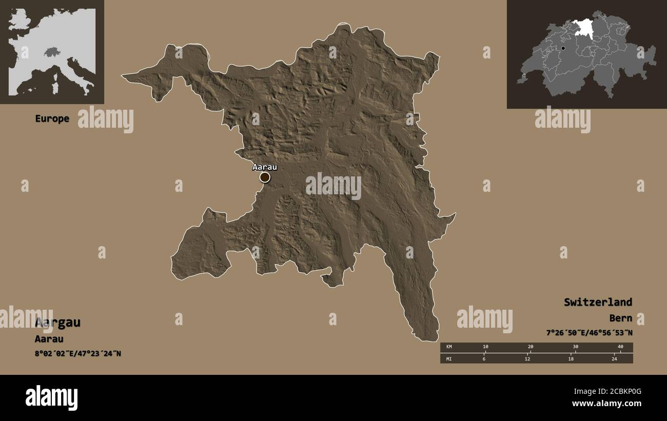 Map Of Aargau High Resolution Stock Photography and Images - Alamy