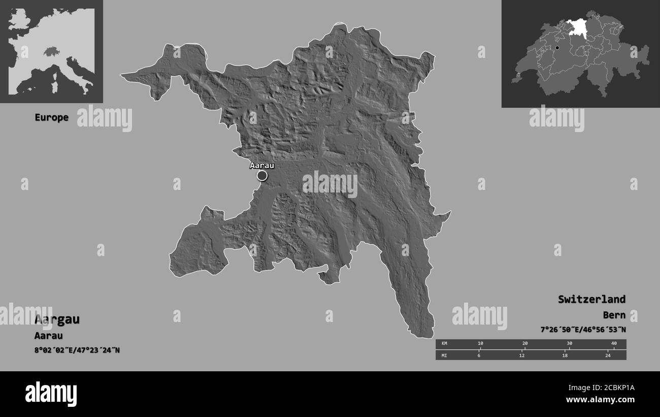 Map of aargau hi-res stock photography and images - Alamy