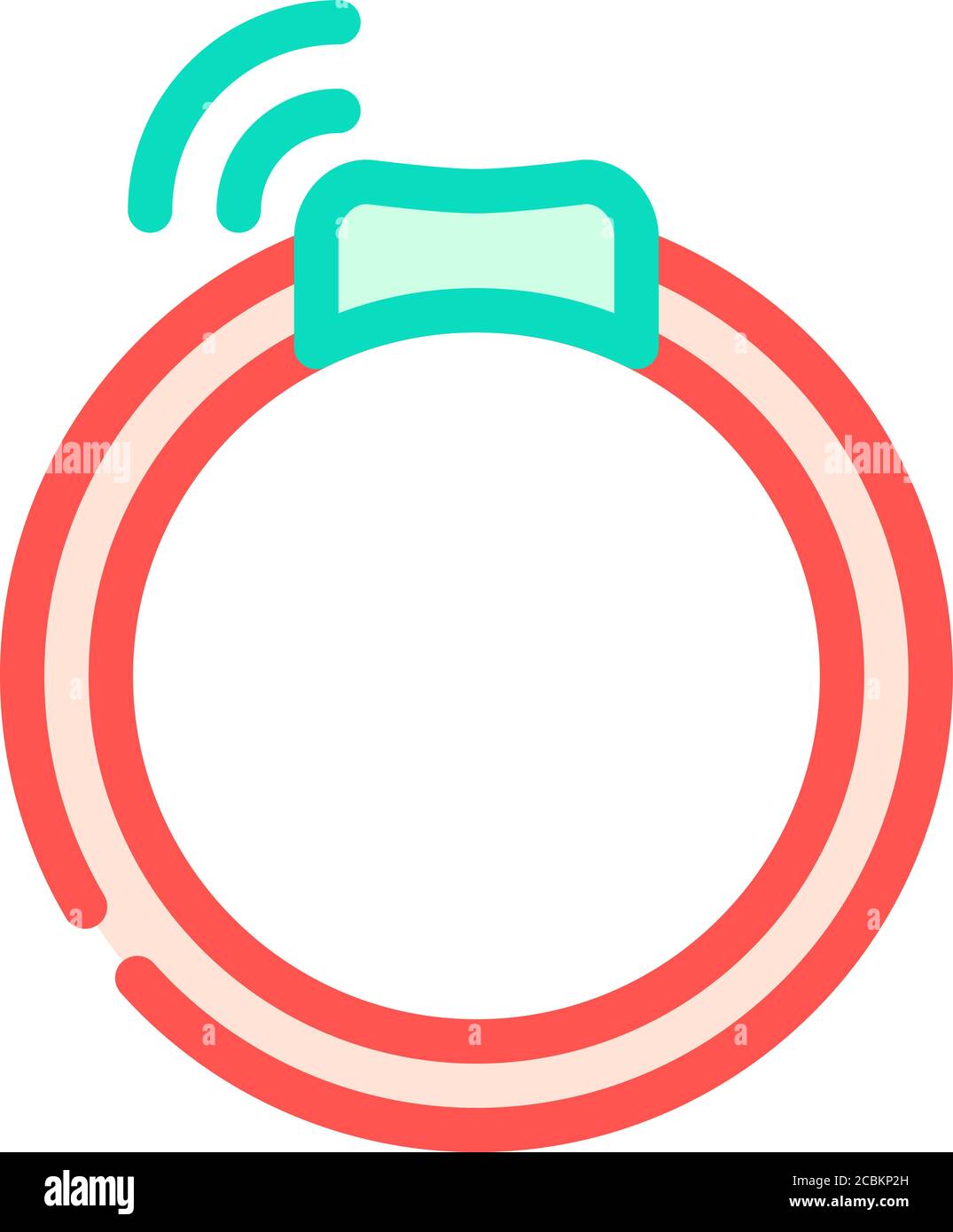 collar with gps tracker color icon vector illustration Stock Vector ...